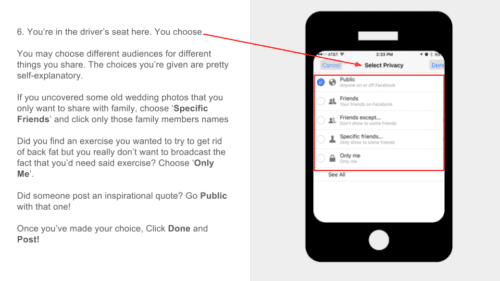 How To 'Share' on Facebook from your iPhone | Women Over Fifty Network